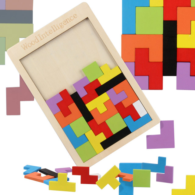 Young children's Tetris building block puzzle 3-4-6 years old baby ...