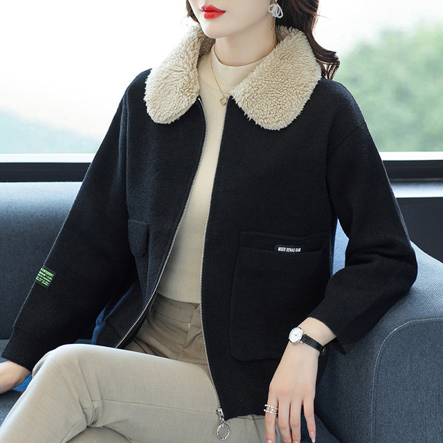 Fashionable woolen small fragrant style short coat for women 2022 ...