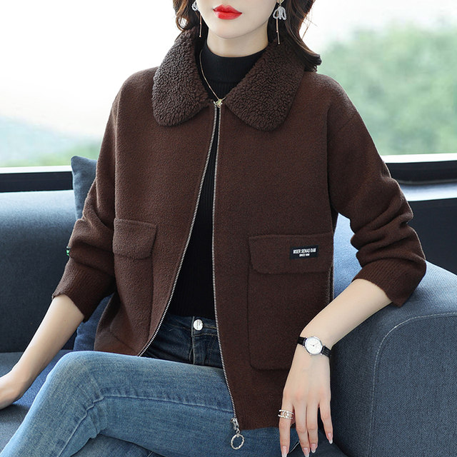 Fashionable woolen small fragrant style short coat for women 2022 ...