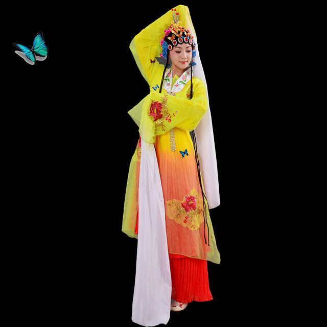 Peking Opera Water Sleeves Female Flower Girl Chinese Style Costume ...