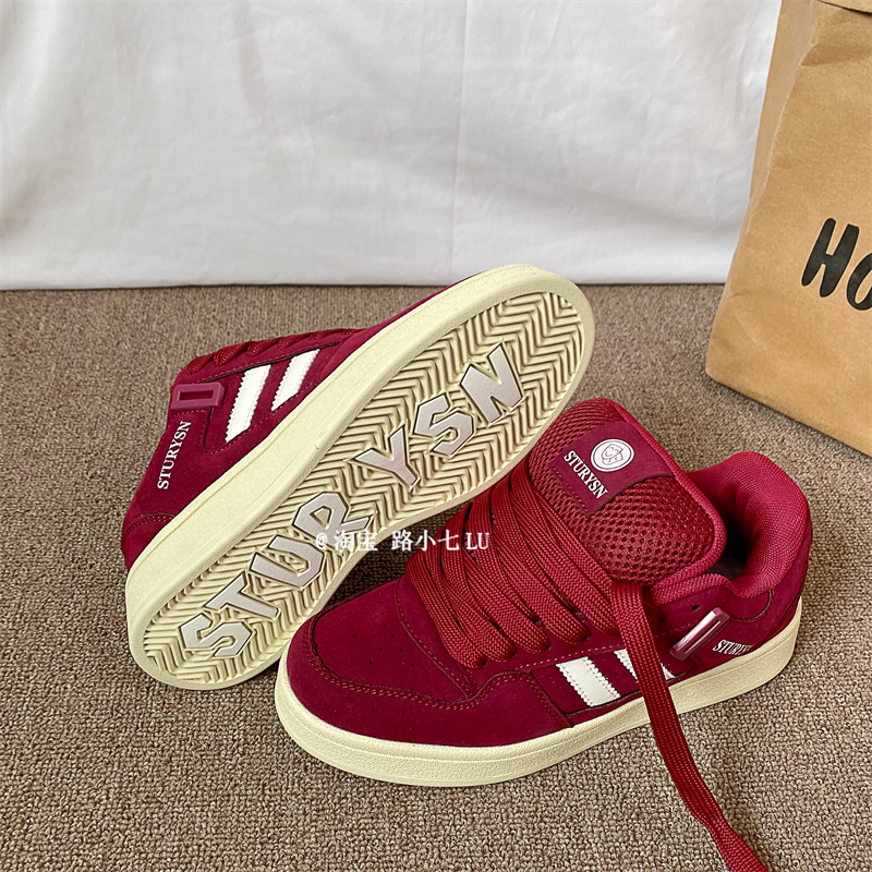 Matte design couple bread shoes men's ins trend 2024 autumn new student ...