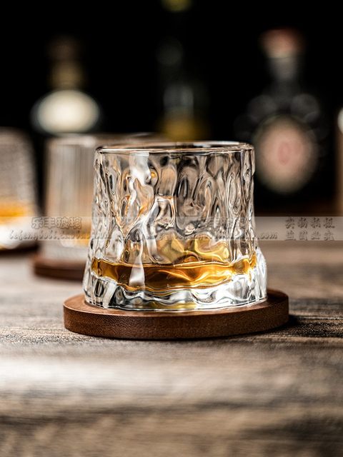 Exquisite rotating wine glass home creative beer glass personalized ...