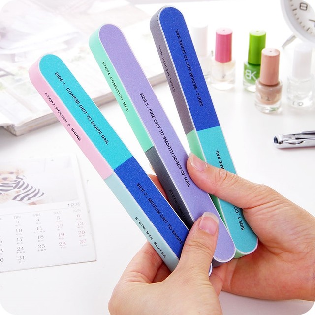 Nail file polishing strip six-sided polishing file manicure tool set ...