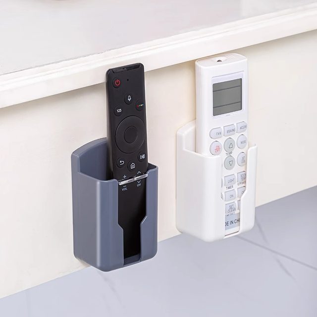 Air conditioning TV remote control storage box wall hanging rack ...