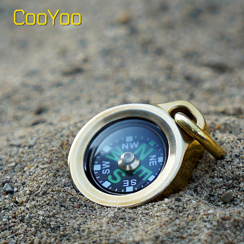 Cooyoo CPS-TI Titanium Brass Compass - Luminous Navigation