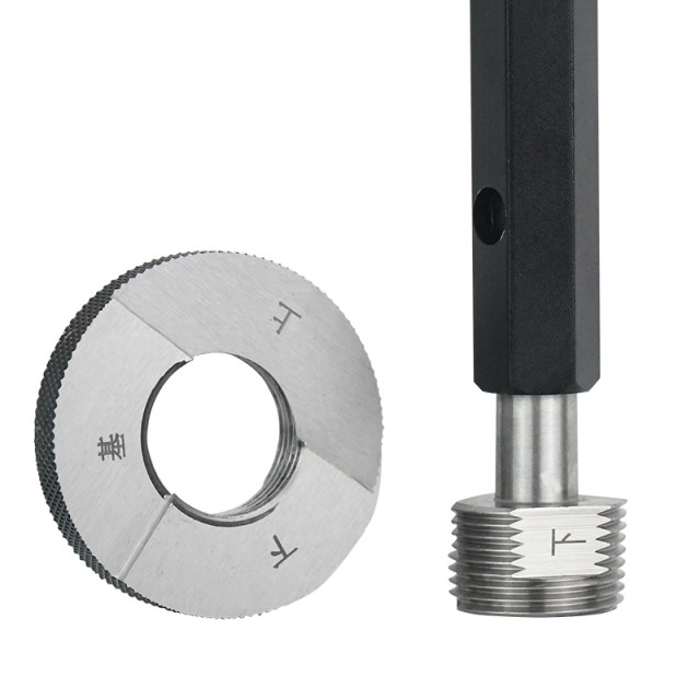 NPT/RC/ZG/PT/G taper pipe thread gauge plug gauge pass and stop gauge ring gauge inspection tool ...