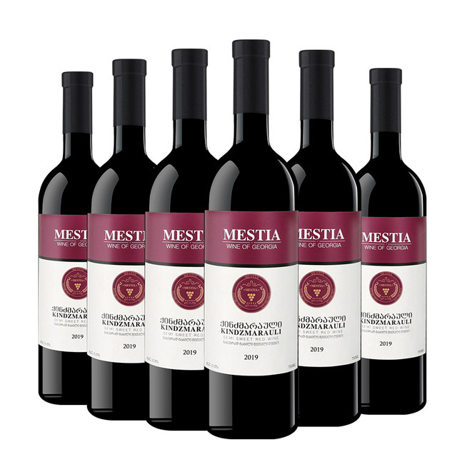 Georgian imported red wine Mestia 11.5 Jinze Marauri semi-sweet red ...