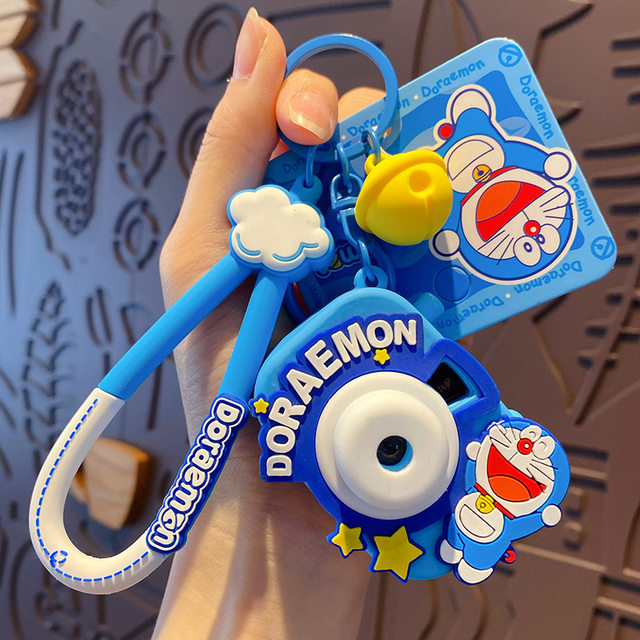 Genuine Doraemon Camera Projection Car Keychain Exquisite Female ...