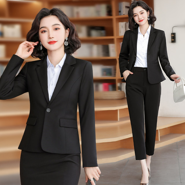 Spring and summer college student interview professional wear small ...