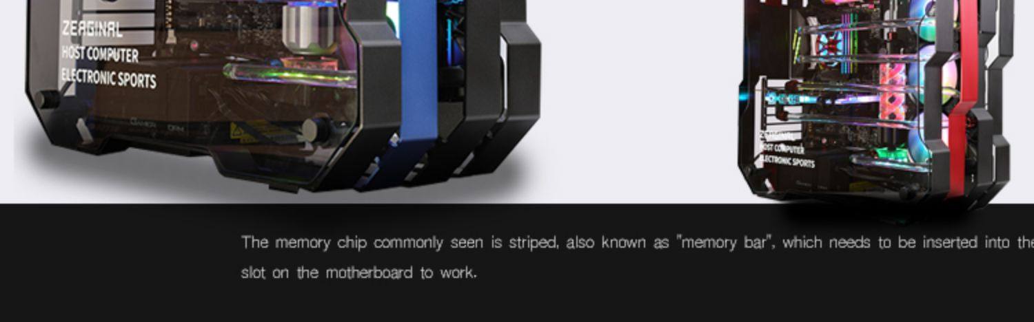 Chiguo 07 ATX Game Computer Mainframe Chassis | Transparent Glass Water ...