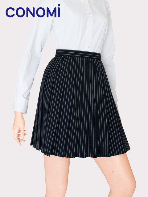 Conomi Japanese Academy Storm 1108 Navy blue stripe original pleated skirt Sweet jk uniform ...