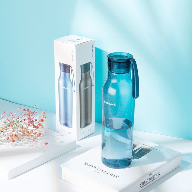 Lock and Lock Sports Water Cup Summer Plastic Cup Portable Tritan Handy Cup ins Simple Male and ...