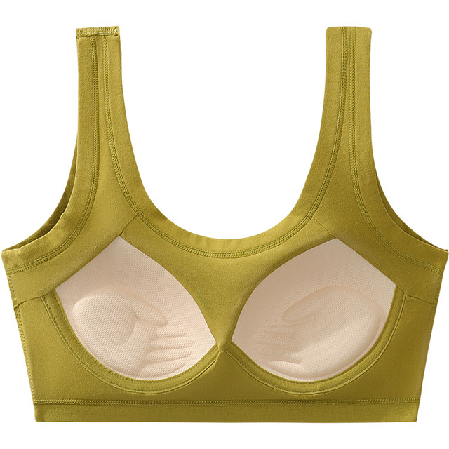 No steel ring, small chest gathered upper vest integrated fixed cup ...