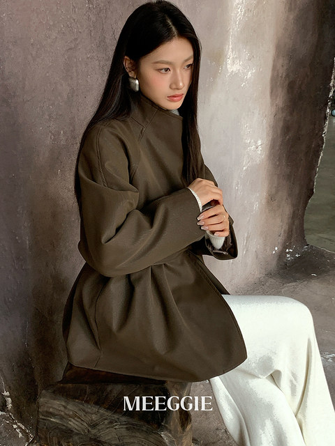 Miji genuine leather down jacket women's medium PU leather jacket 2024 new winter fashion ...