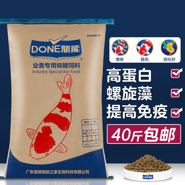 Dingneng koi fish feed special fish food does not muddy water large ...