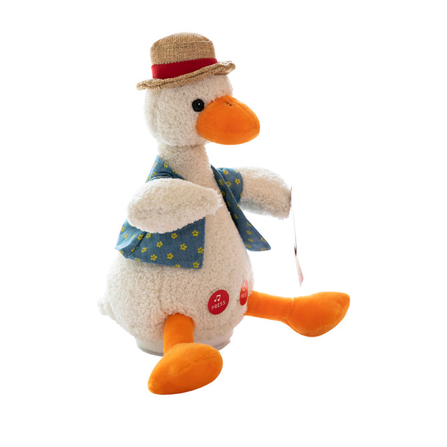 Genuine, come on, you can talk to the duck sand sculpture plush toy, it ...