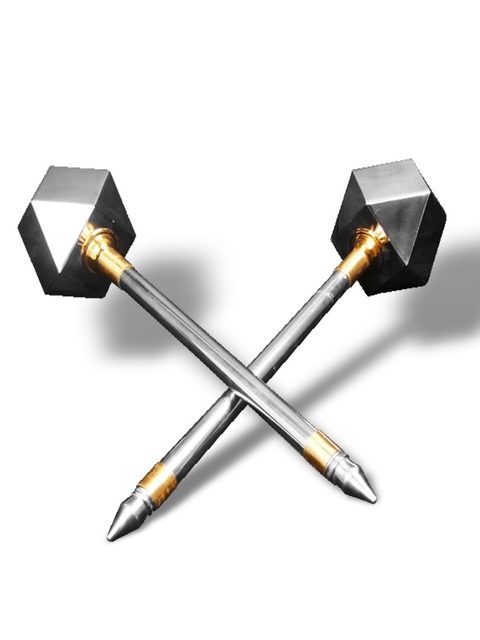 Martial Arts Performance Double Hammer Rustic Steel Octagonal Hammer ...