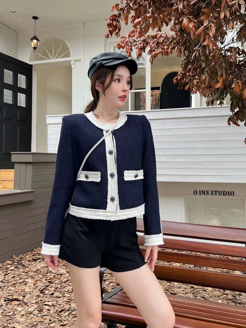 mi2naa25 spring new French socialite top high-end rich girl little ...
