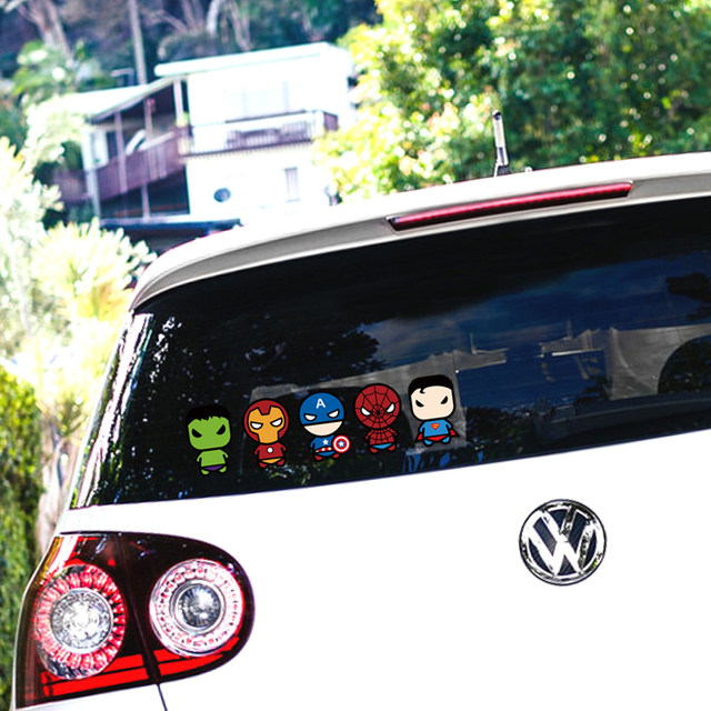 Iron Man car sticker blocking scratch scratches, creative, cute, funny ...