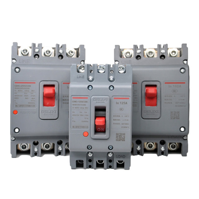 Delixi CDM3 air switch 3P4P plastic case circuit breaker open ...