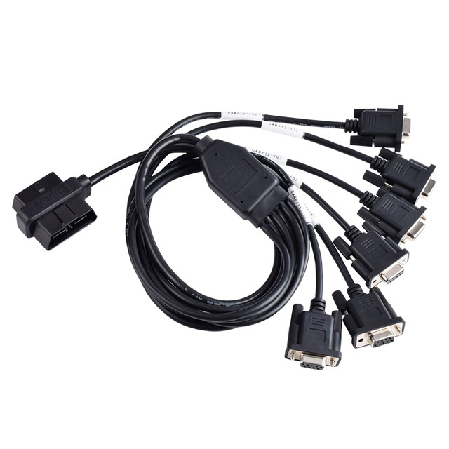 obd2 line plug male DB9PIN female 6 interfaces OBD gateway diagnostic ...