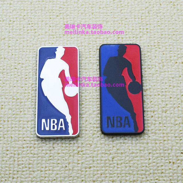 Creative NBA basketball car label metal slam dunk label body ...