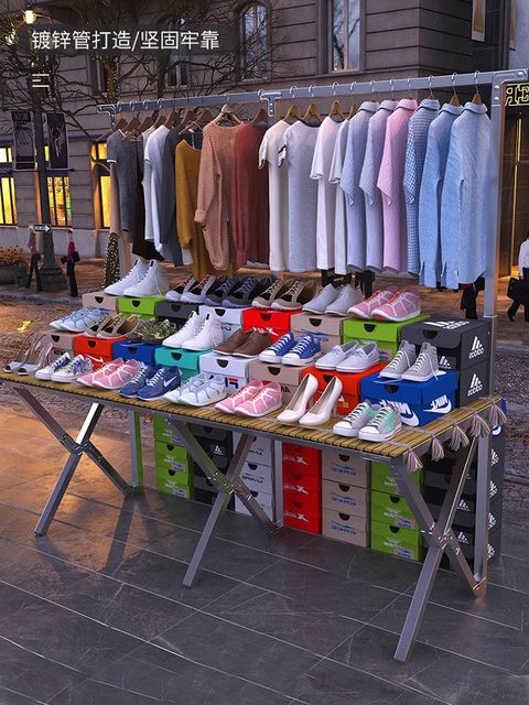 The stall rack shelf stall table portable night market booth equipment ...