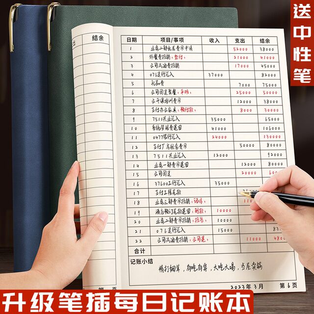 Daily Account Book 2025 Hand Account Details Account Income ...