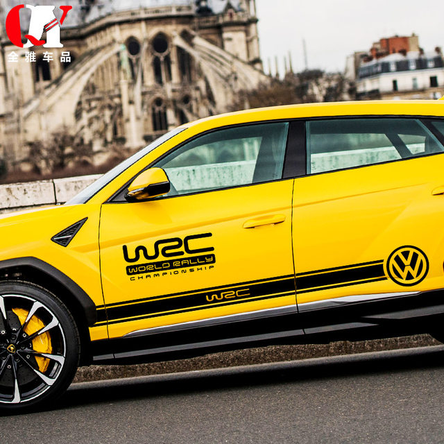 Car WRC stickers, personalized and creative body waistline stickers ...