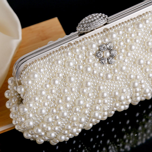 Dinner handbag, pearl handbag, women's banquet clutch, cheongsam bag ...