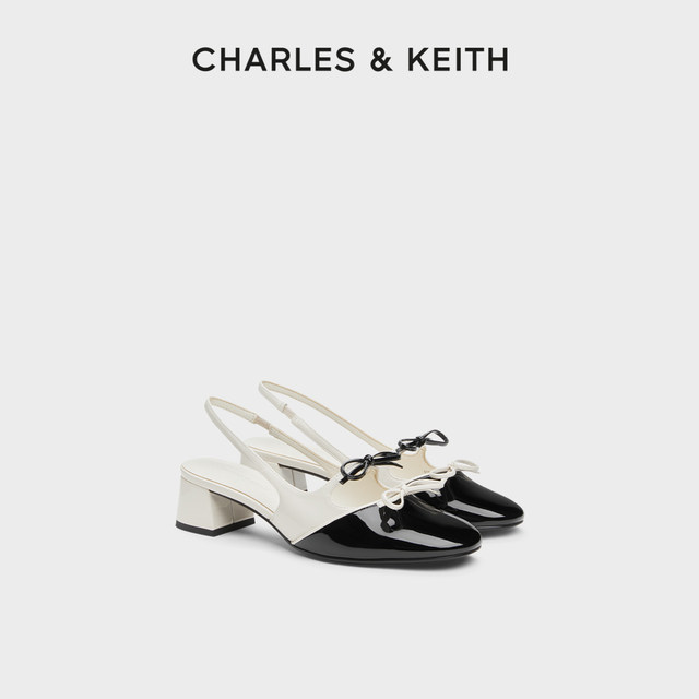 CHARLES/KEITH Autumn and Winter Women's Shoes CK1-61720194 French bow ...