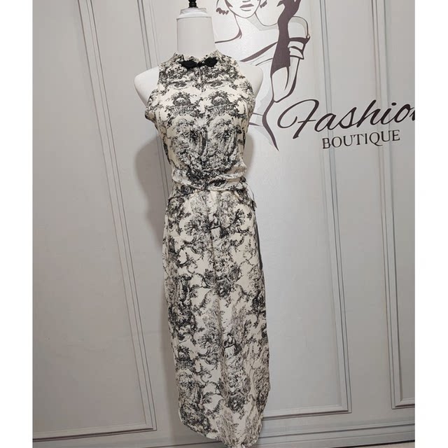 Design Guo Chao Feng cheongsam sleeveless dress female 2024 summer new ...