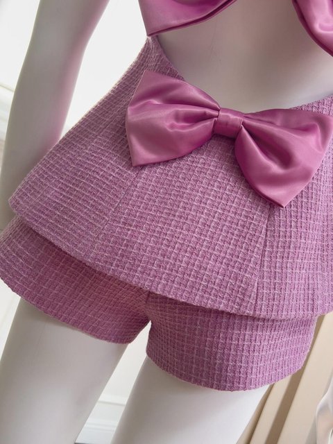 Light luxury women's rose red commuter suit wool tweed woolen coat top ...