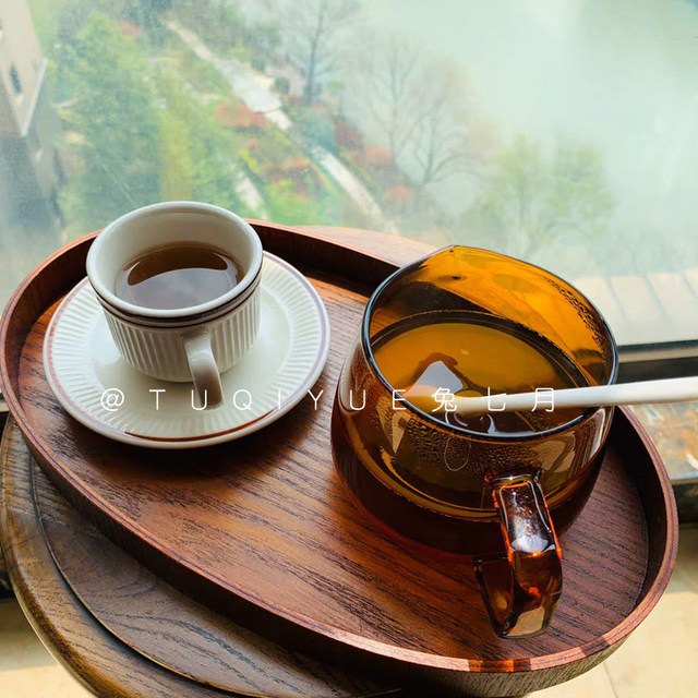 Rabbit July Japanese -style elliptical wooden tray tea tray cafes of ...