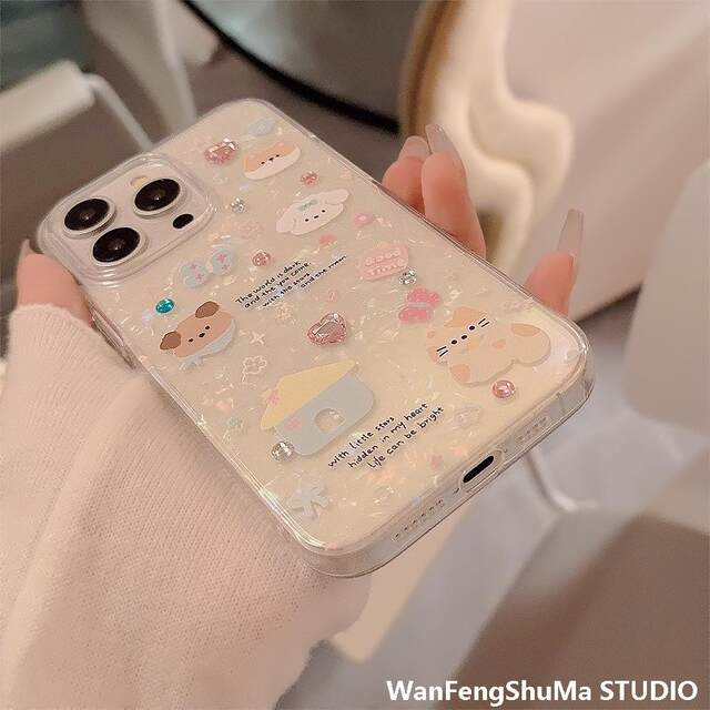 ins cartoon funny puppy sticker suitable for apple 14 promax mobile ...