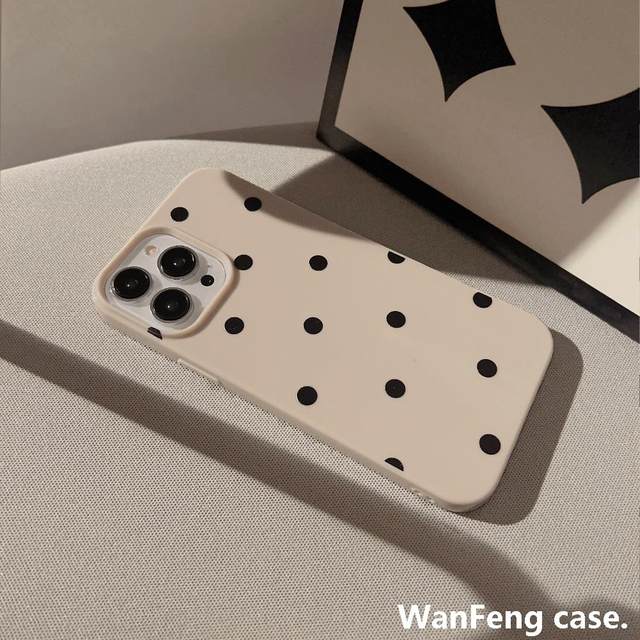 Zhao Lusi's same model with simple polka dots is suitable for iPhone 16 ...