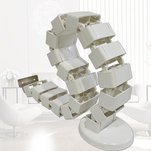 ABS plastic wire threading tube office desk bottom wiring trough hidden ...