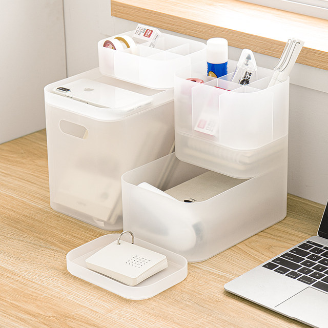 Desktop storage box, dressing table, cosmetics, lipstick, skin care ...