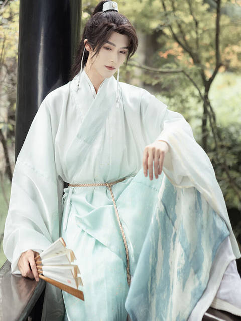 Jiaojing Caoxian Hanfu men's clothing Jinjiangnan Ming-style ancient ...