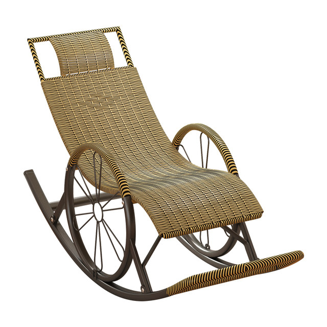 Rocking chair recliner adult lunch break balcony household leisure ...