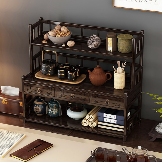 Desktop Bogu rack teacup rack tea set shelf rack teapot rack tea shelf ...