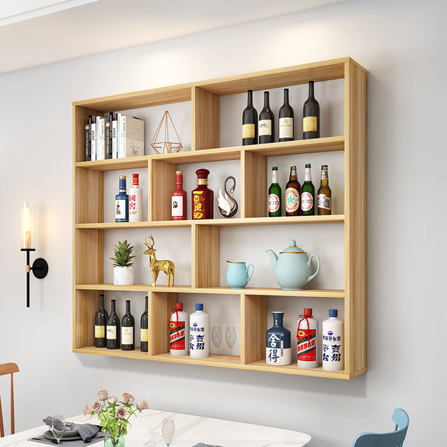 Simple wall shelf wall-mounted bookshelf wall-mounted wall locker storage wall cabinet wall ...