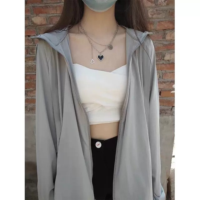 Ice silk sun protection clothing for women in summer, UV protection ...