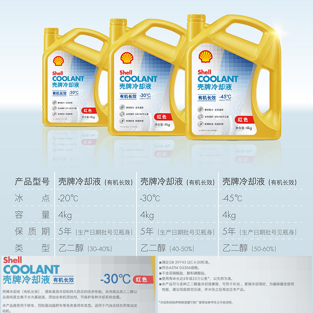 Shell antifreeze red car coolant cooling engine water tank treasure ...