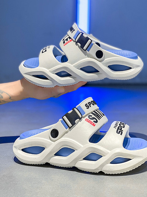 High-end slippers for men 2025 new summer outdoor wear trendy and ...