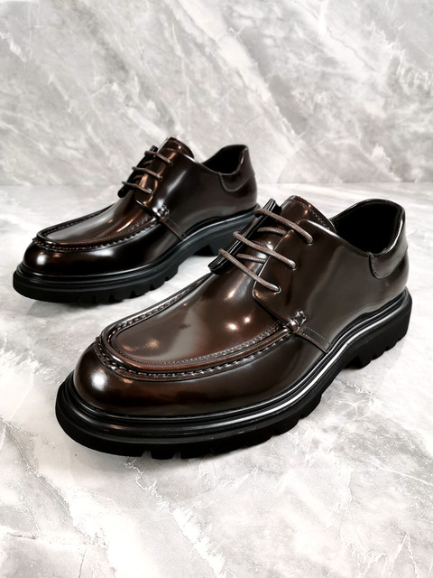 Interview leather shoes, men's groom shoes, civil servant genuine ...