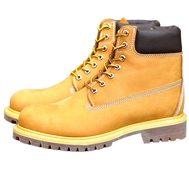 Suede limited edition sunset yellow 10061 rhubarb boots men's workwear ...