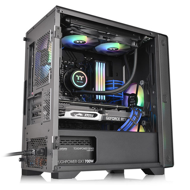 Tt desktop computer main case starter A1 black white MATX mini small ...