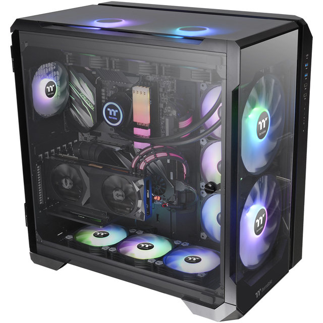 Tt desktop computer water-cooled main chassis steel shadow View51TGARGB ...