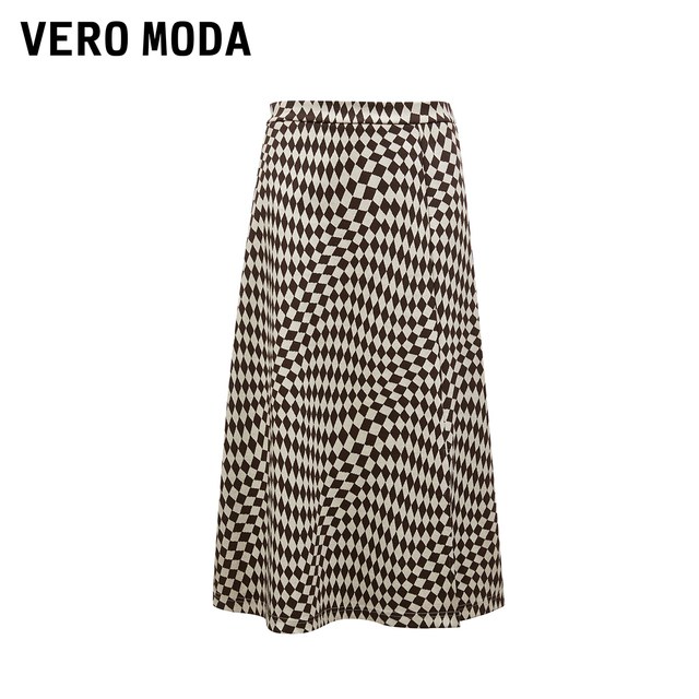 Veromoda half skirt autumn and winter high street geometric pattern in ...